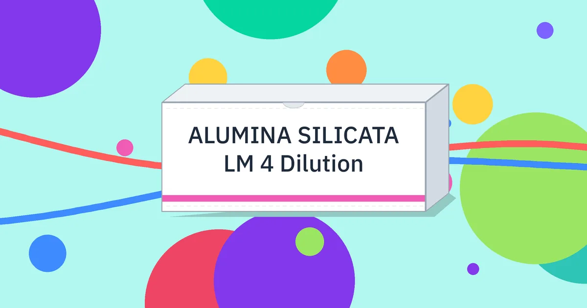 Symbolbild: Packung mit der Aufschrift ALUMINA SILICATA LM 4 Dilution (PZN 12758788) – Verfügbarkeit und Bezug in Apotheken in Frankfurt am Main