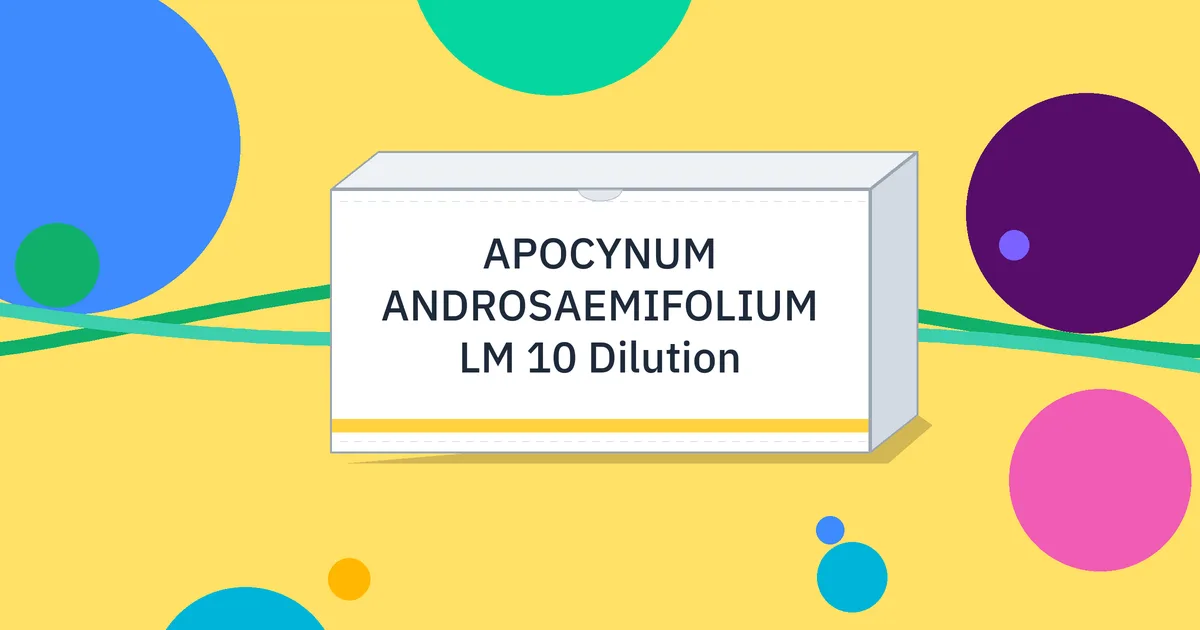 Symbolbild: Packung mit der Aufschrift APOCYNUM ANDROSAEMIFOLIUM LM 10 Dilution (PZN 13380174) – Verfügbarkeit und Bezug in Apotheken in Frankfurt am Main