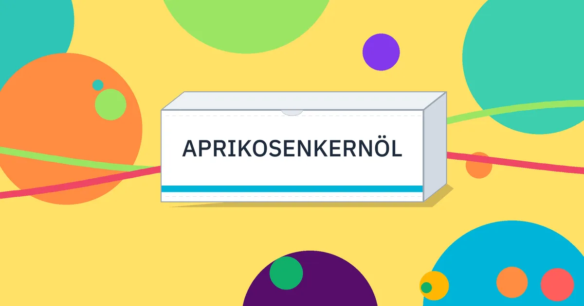 Symbolbild: Packung mit der Aufschrift APRIKOSENKERNÖL (PZN 17188255) – Verfügbarkeit und Bezug in Apotheken in Frankfurt am Main