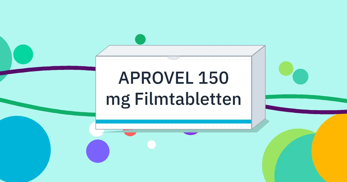 Symbolbild: Packung mit der Aufschrift APROVEL 150 mg Filmtabletten (PZN 06937156) – Verfügbarkeit und Bezug in Apotheken in Frankfurt am Main
