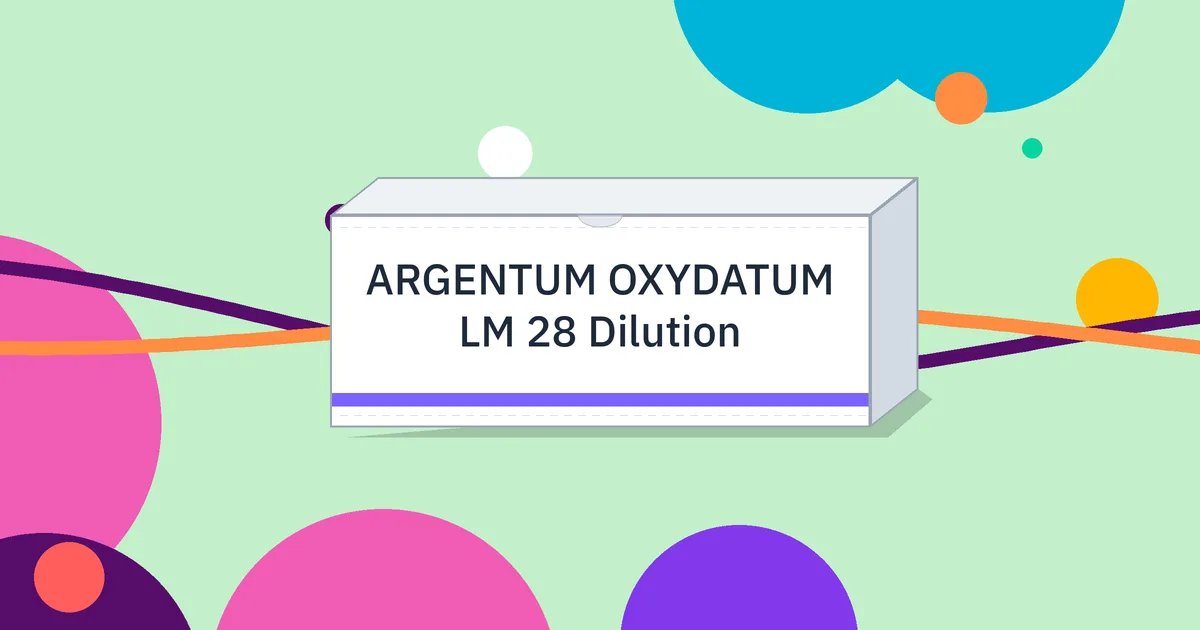 Symbolbild: Packung mit der Aufschrift ARGENTUM OXYDATUM LM 28 Dilution (PZN 12769295) – Verfügbarkeit und Bezug in Apotheken in Frankfurt am Main