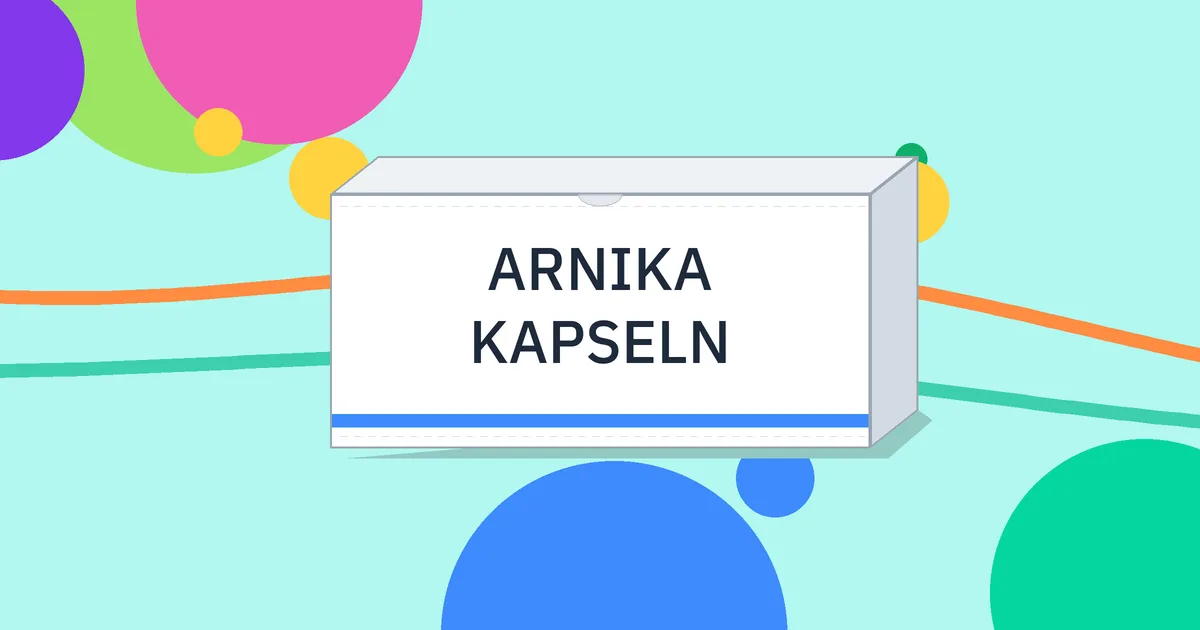 Symbolbild: Packung mit der Aufschrift ARNIKA KAPSELN (PZN 07335583) – Verfügbarkeit und Bezug in Apotheken in Frankfurt am Main