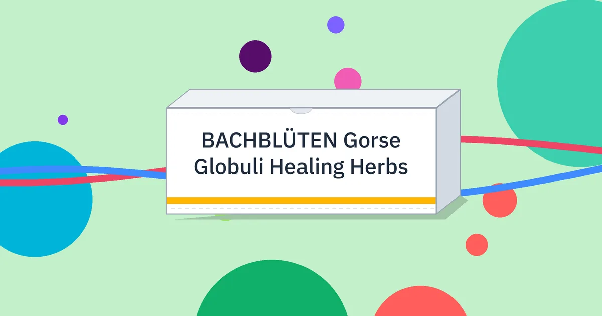 Symbolbild: Packung mit der Aufschrift BACHBLÜTEN Gorse Globuli Healing Herbs (PZN 07365868) – Verfügbarkeit und Bezug in Apotheken in Frankfurt am Main