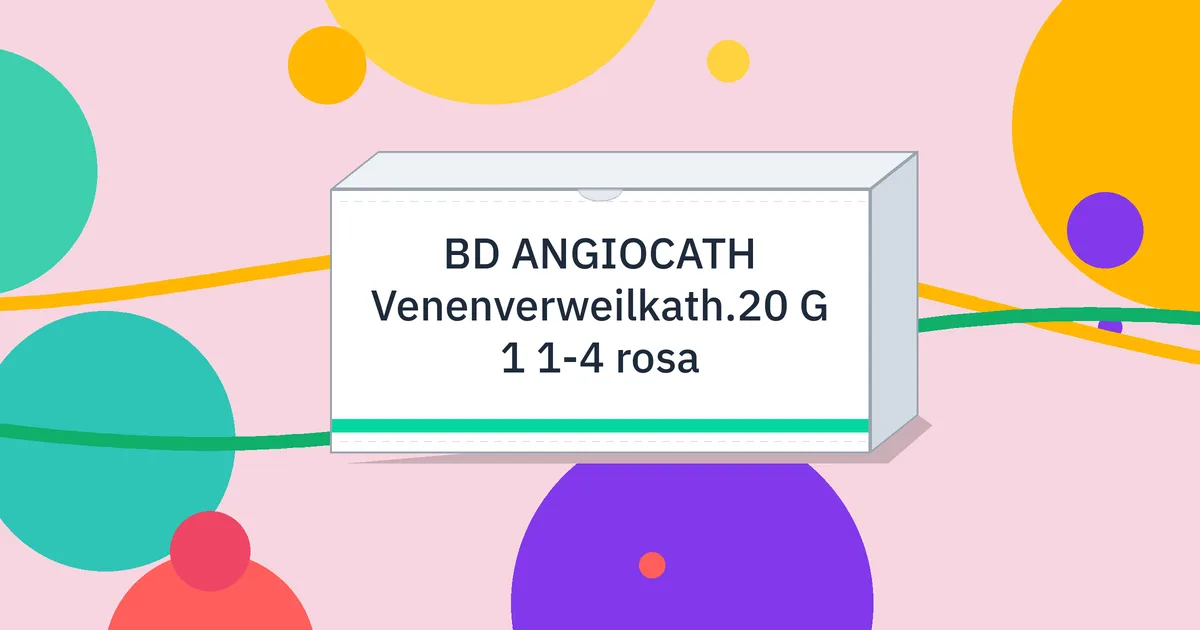 Symbolbild: Packung mit der Aufschrift BD ANGIOCATH Venenverweilkath.20 G 1 1-4 rosa (PZN 04083313) – Verfügbarkeit und Bezug in Apotheken in Frankfurt am Main