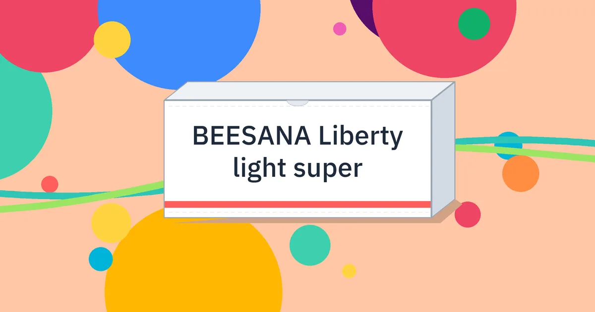 Symbolbild: Packung mit der Aufschrift BEESANA Liberty light super (PZN 07305174) – Verfügbarkeit und Bezug in Apotheken in Frankfurt am Main