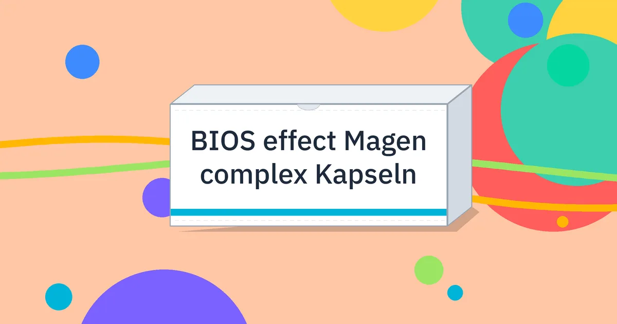Symbolbild: Packung mit der Aufschrift BIOS effect Magen complex Kapseln (PZN 10276401) – Verfügbarkeit und Bezug in Apotheken in Frankfurt am Main