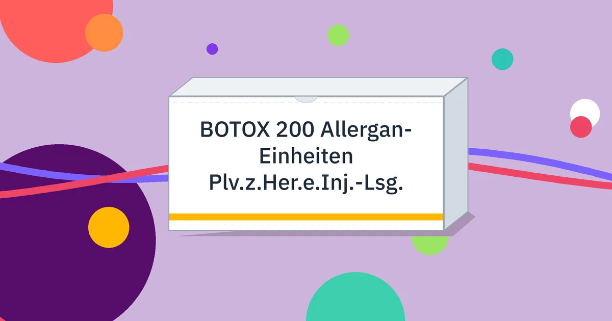 Symbolbild: Packung mit der Aufschrift BOTOX 200 Allergan-Einheiten Plv.z.Her.e.Inj.-Lsg. (PZN 14240251) – Verfügbarkeit und Bezug in Apotheken in Frankfurt am Main