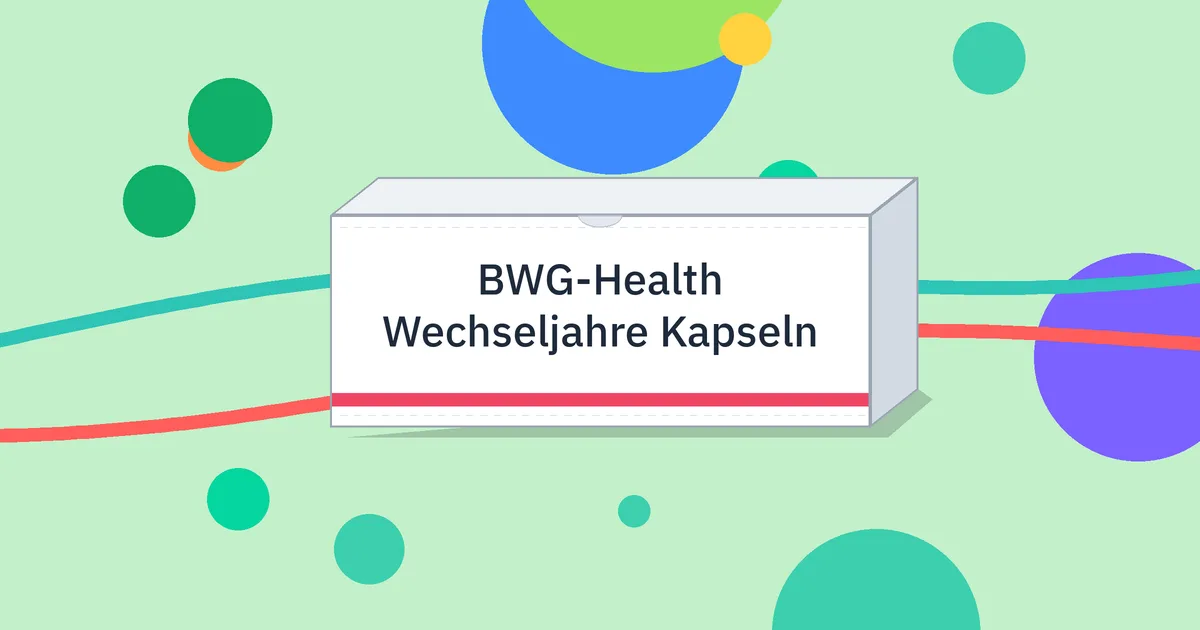 Symbolbild: Packung mit der Aufschrift BWG-Health Wechseljahre Kapseln (PZN 18060468) – Verfügbarkeit und Bezug in Apotheken in Frankfurt am Main