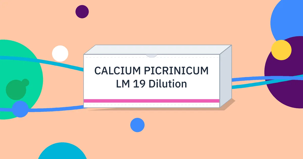 Symbolbild: Packung mit der Aufschrift CALCIUM PICRINICUM LM 19 Dilution (PZN 13410768) – Verfügbarkeit und Bezug in Apotheken in Frankfurt am Main