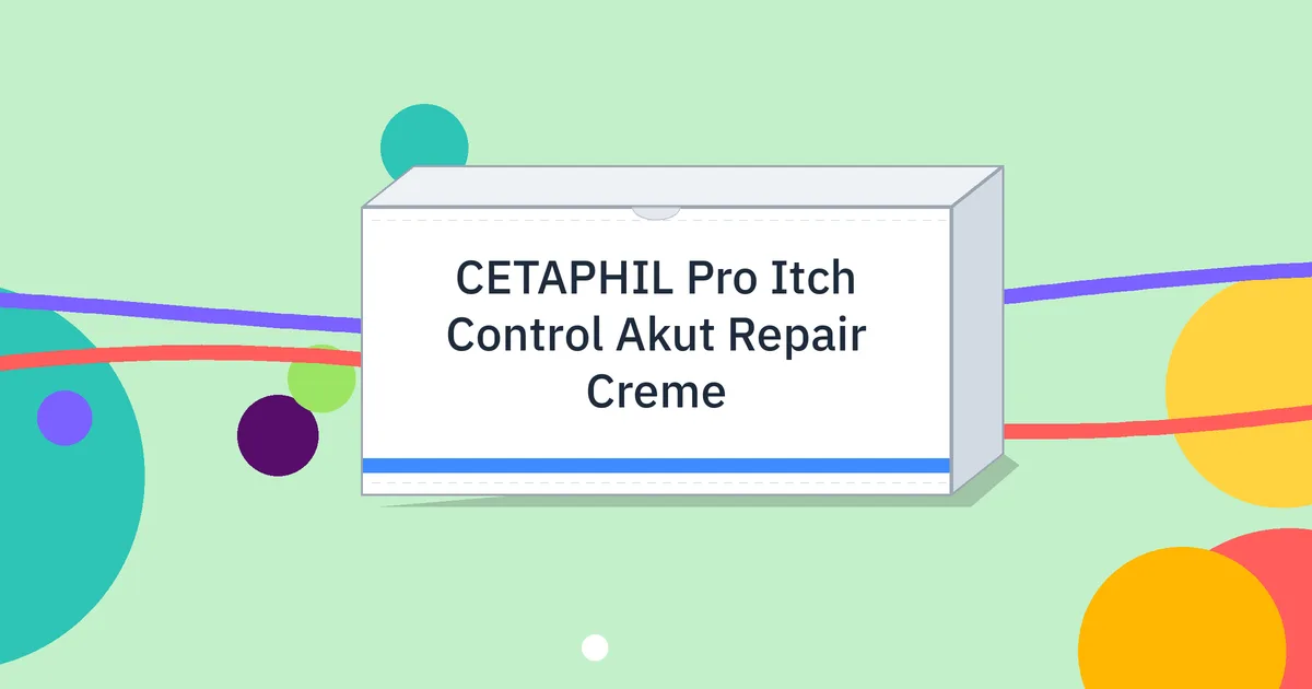 Symbolbild: Packung mit der Aufschrift CETAPHIL Pro Itch Control Akut Repair Creme (PZN 19919651) – Verfügbarkeit und Bezug in Apotheken in Frankfurt am Main