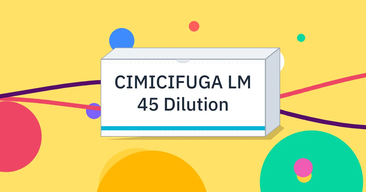 Symbolbild: Packung mit der Aufschrift CIMICIFUGA LM 45 Dilution (PZN 12819314) – Verfügbarkeit und Bezug in Apotheken in Frankfurt am Main