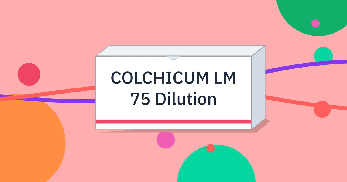 Symbolbild: Packung mit der Aufschrift COLCHICUM LM 75 Dilution (PZN 12832467) – Verfügbarkeit und Bezug in Apotheken in Frankfurt am Main