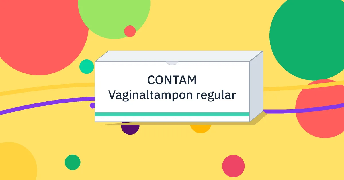 Symbolbild: Packung mit der Aufschrift CONTAM Vaginaltampon regular (PZN 00652168) – Verfügbarkeit und Bezug in Apotheken in Frankfurt am Main