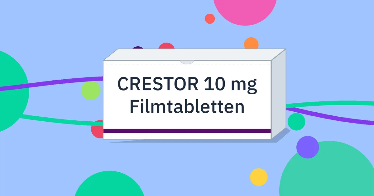 Symbolbild: Packung mit der Aufschrift CRESTOR 10 mg Filmtabletten (PZN 16319382) – Verfügbarkeit und Bezug in Apotheken in Frankfurt am Main