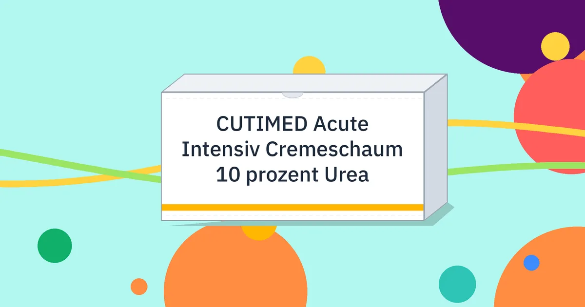 Symbolbild: Packung mit der Aufschrift CUTIMED Acute Intensiv Cremeschaum 10 prozent Urea (PZN 16827977) – Verfügbarkeit und Bezug in Apotheken in Frankfurt am Main