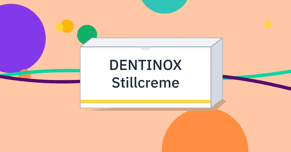 Symbolbild: Packung mit der Aufschrift DENTINOX Stillcreme (PZN 19144718) – Verfügbarkeit und Bezug in Apotheken in Frankfurt am Main