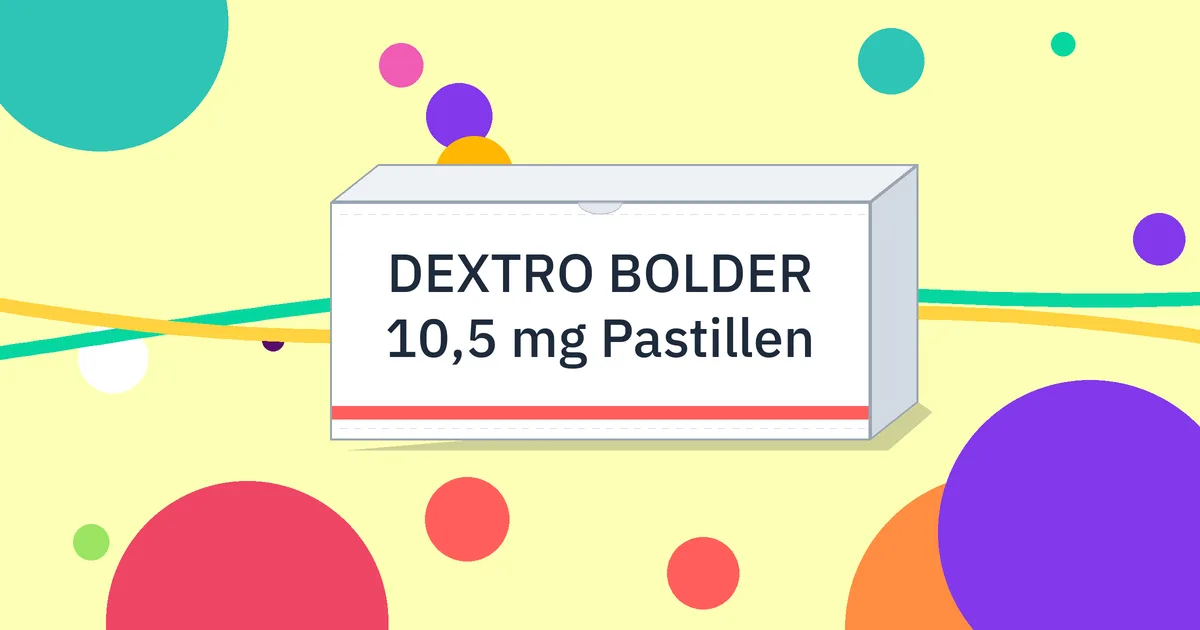 Symbolbild: Packung mit der Aufschrift DEXTRO BOLDER 10,5 mg Pastillen (PZN 03405016) – Verfügbarkeit und Bezug in Apotheken in Frankfurt am Main