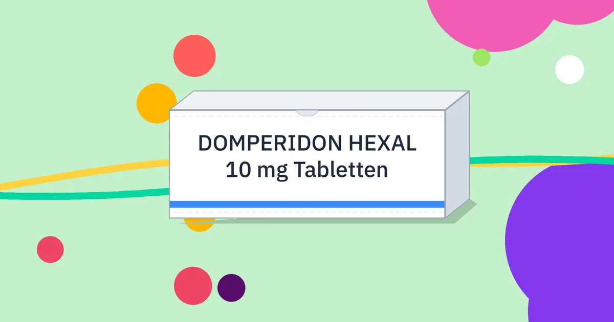 Symbolbild: Packung mit der Aufschrift DOMPERIDON HEXAL 10 mg Tabletten (PZN 02462101) – Verfügbarkeit und Bezug in Apotheken in Frankfurt am Main