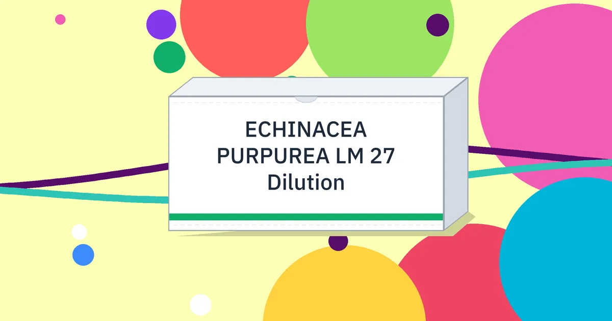 Symbolbild: Packung mit der Aufschrift ECHINACEA PURPUREA LM 27 Dilution (PZN 13468584) – Verfügbarkeit und Bezug in Apotheken in Frankfurt am Main