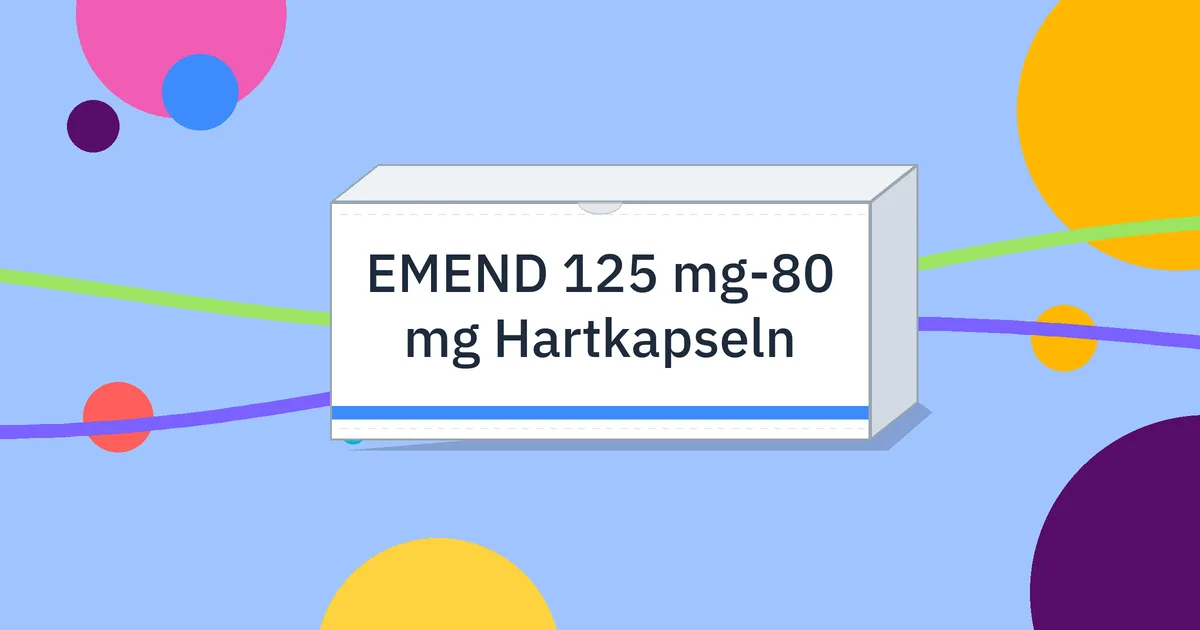 Symbolbild: Packung mit der Aufschrift EMEND 125 mg-80 mg Hartkapseln (PZN 18603420) – Verfügbarkeit und Bezug in Apotheken in Frankfurt am Main