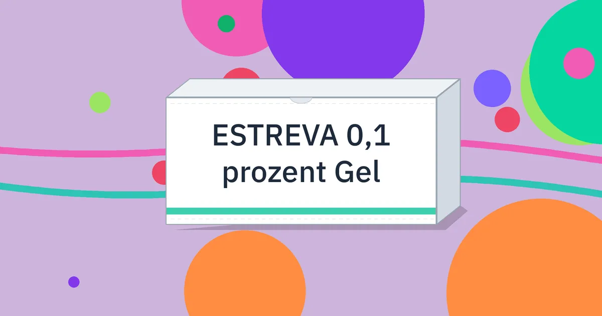 Symbolbild: Packung mit der Aufschrift ESTREVA 0,1 prozent Gel (PZN 06474822) – Verfügbarkeit und Bezug in Apotheken in Frankfurt am Main