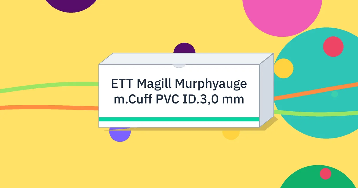 Symbolbild: Packung mit der Aufschrift ETT Magill Murphyauge m.Cuff PVC ID.3,0 mm (PZN 19120385) – Verfügbarkeit und Bezug in Apotheken in Frankfurt am Main