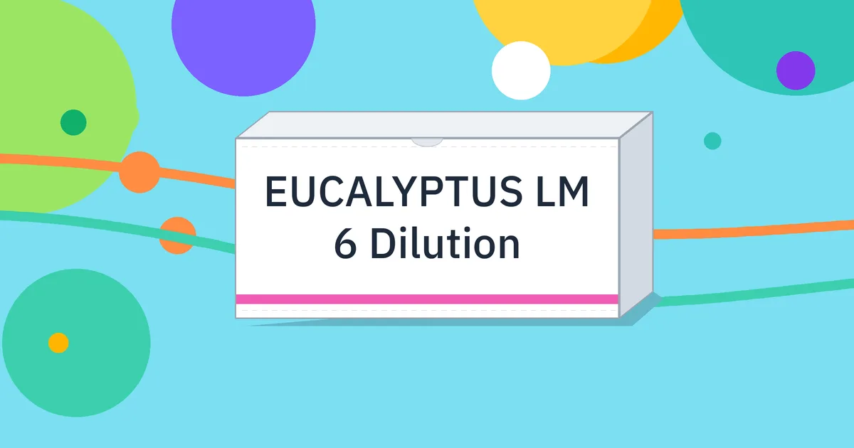 Symbolbild: Packung mit der Aufschrift EUCALYPTUS LM 6 Dilution (PZN 12845234) – Verfügbarkeit und Bezug in Apotheken in Frankfurt am Main