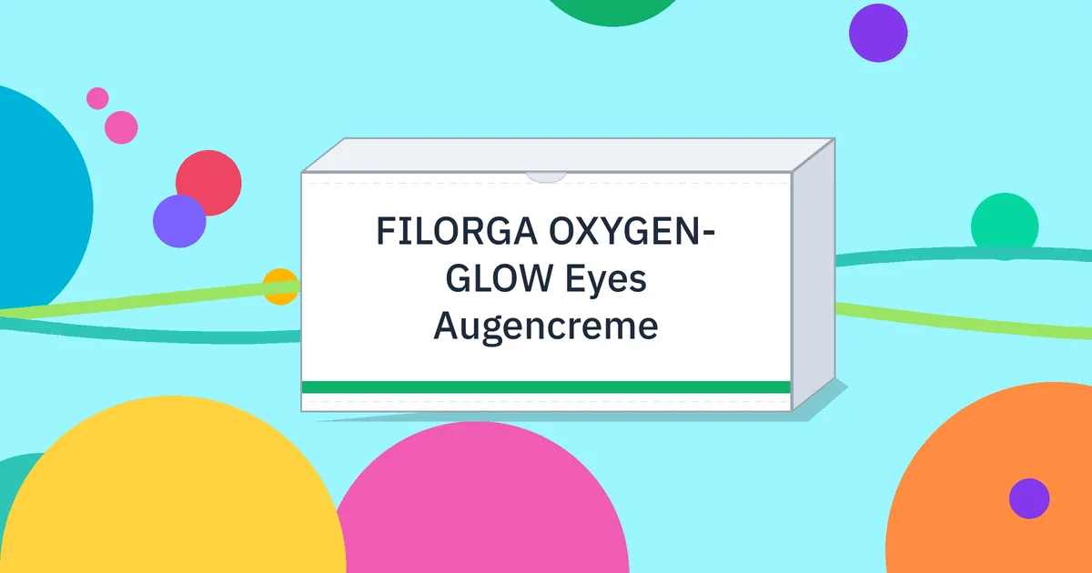 Symbolbild: Packung mit der Aufschrift FILORGA OXYGEN-GLOW Eyes Augencreme (PZN 18898906) – Verfügbarkeit und Bezug in Apotheken in Frankfurt am Main