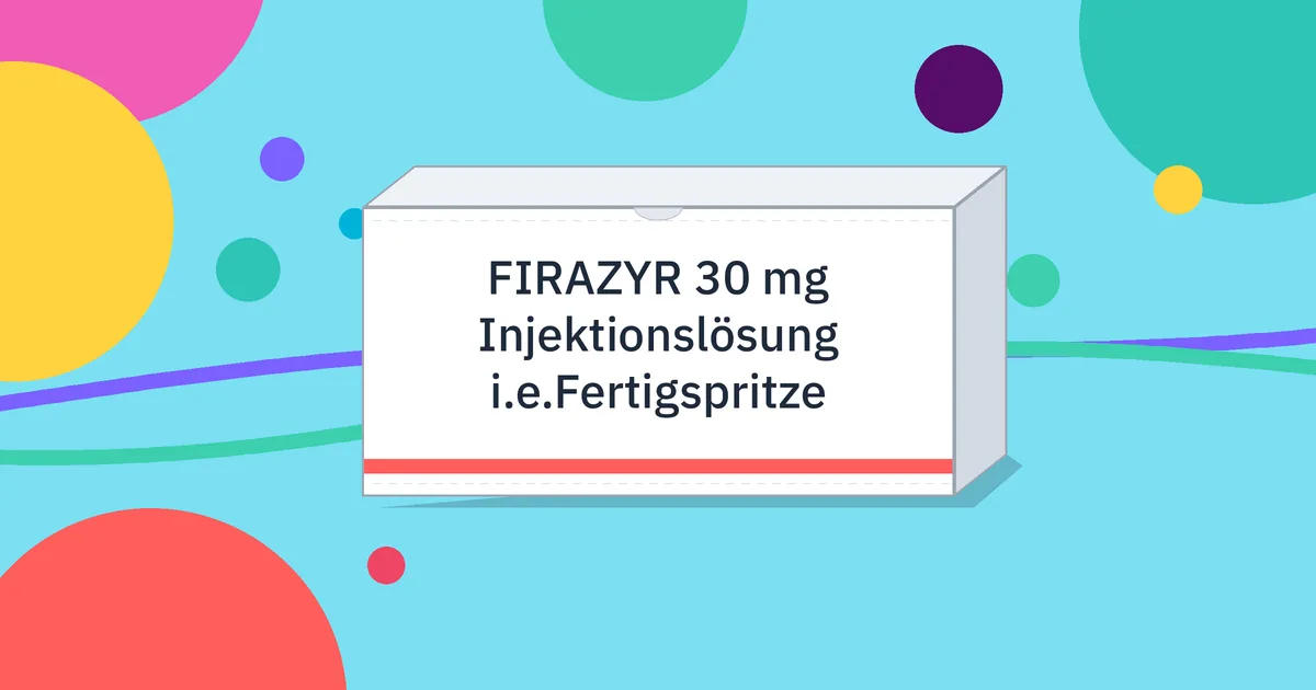 Symbolbild: Packung mit der Aufschrift FIRAZYR 30 mg Injektionslösung i.e.Fertigspritze (PZN 17560329) – Verfügbarkeit und Bezug in Apotheken in Frankfurt am Main