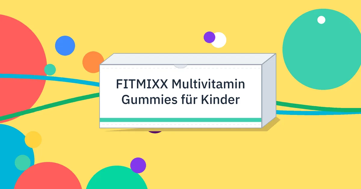 Symbolbild: Packung mit der Aufschrift FITMIXX Multivitamin Gummies für Kinder (PZN 18667124) – Verfügbarkeit und Bezug in Apotheken in Frankfurt am Main