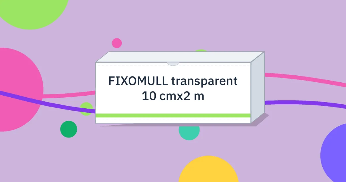 Symbolbild: Packung mit der Aufschrift FIXOMULL transparent 10 cmx2 m (PZN 07750649) – Verfügbarkeit und Bezug in Apotheken in Frankfurt am Main