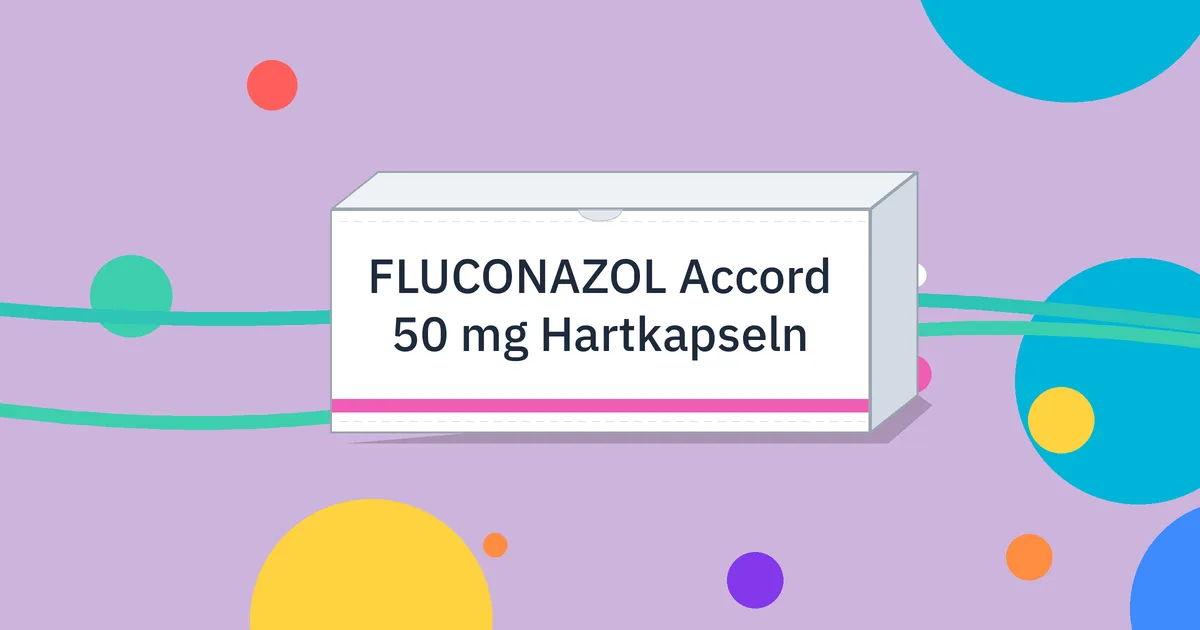 Symbolbild: Packung mit der Aufschrift FLUCONAZOL Accord 50 mg Hartkapseln (PZN 11332521) – Verfügbarkeit und Bezug in Apotheken in Frankfurt am Main