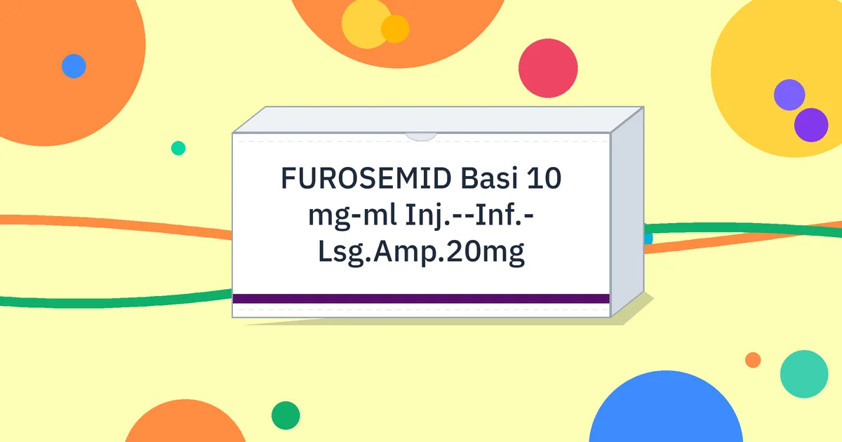 Symbolbild: Packung mit der Aufschrift FUROSEMID Basi 10 mg-ml Inj.--Inf.-Lsg.Amp.20mg (PZN 19281869) – Verfügbarkeit und Bezug in Apotheken in Frankfurt am Main