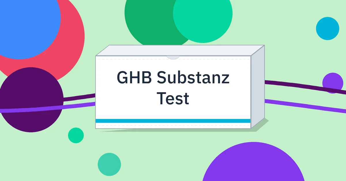 Symbolbild: Packung mit der Aufschrift GHB Substanz Test (PZN 15300297) – Verfügbarkeit und Bezug in Apotheken in Frankfurt am Main