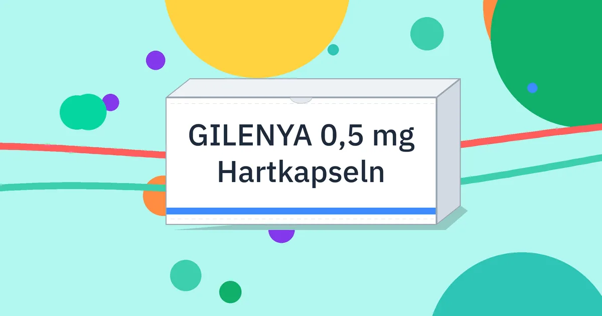 Symbolbild: Packung mit der Aufschrift GILENYA 0,5 mg Hartkapseln (PZN 18400728) – Verfügbarkeit und Bezug in Apotheken in Frankfurt am Main
