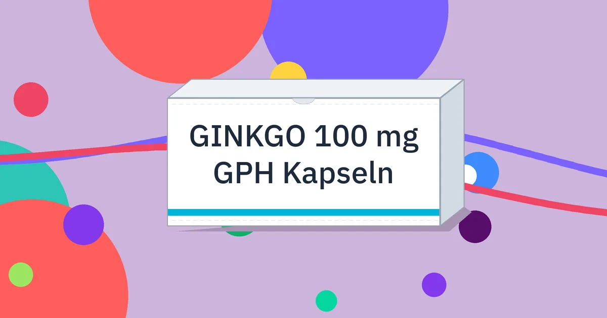 Symbolbild: Packung mit der Aufschrift GINKGO 100 mg GPH Kapseln (PZN 04156963) – Verfügbarkeit und Bezug in Apotheken in Frankfurt am Main
