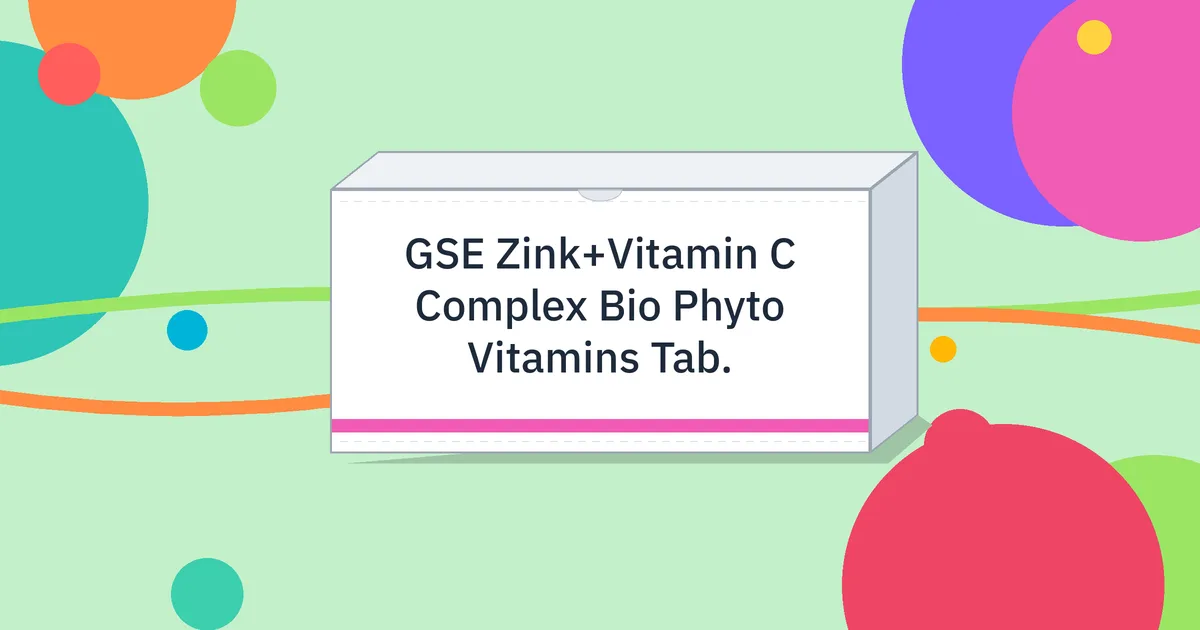 Symbolbild: Packung mit der Aufschrift GSE Zink+Vitamin C Complex Bio Phyto Vitamins Tab. (PZN 19409192) – Verfügbarkeit und Bezug in Apotheken in Frankfurt am Main