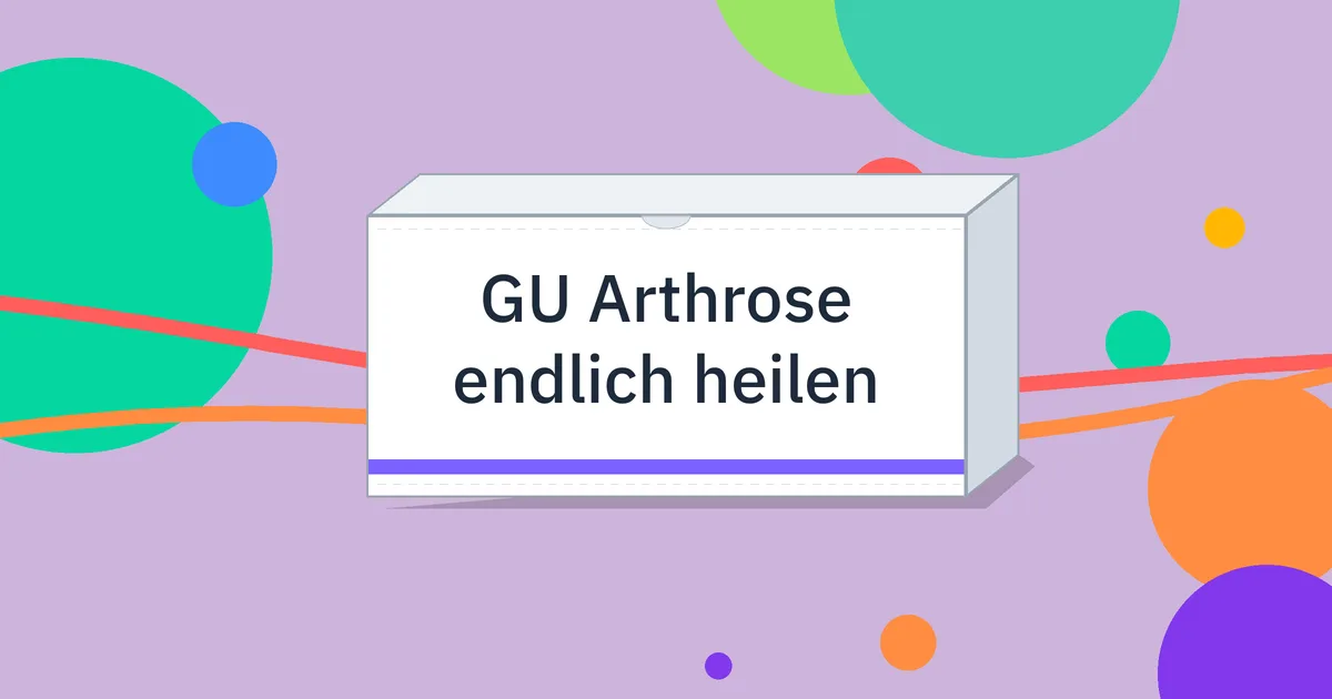 Symbolbild: Packung mit der Aufschrift GU Arthrose endlich heilen (PZN 19159602) – Verfügbarkeit und Bezug in Apotheken in Frankfurt am Main