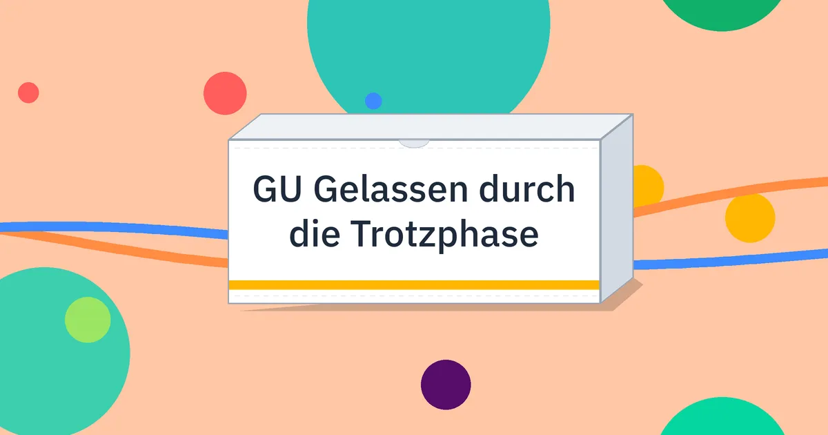 Symbolbild: Packung mit der Aufschrift GU Gelassen durch die Trotzphase (PZN 11288866) – Verfügbarkeit und Bezug in Apotheken in Frankfurt am Main
