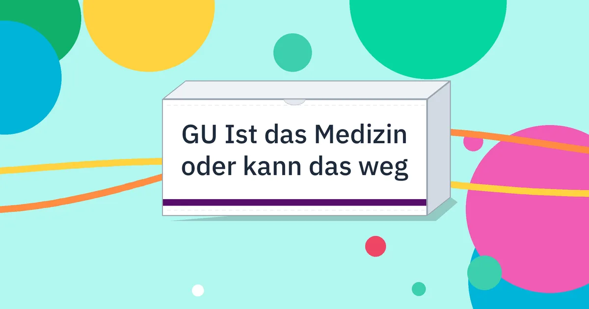 Symbolbild: Packung mit der Aufschrift GU Ist das Medizin oder kann das weg (PZN 17538229) – Verfügbarkeit und Bezug in Apotheken in Frankfurt am Main