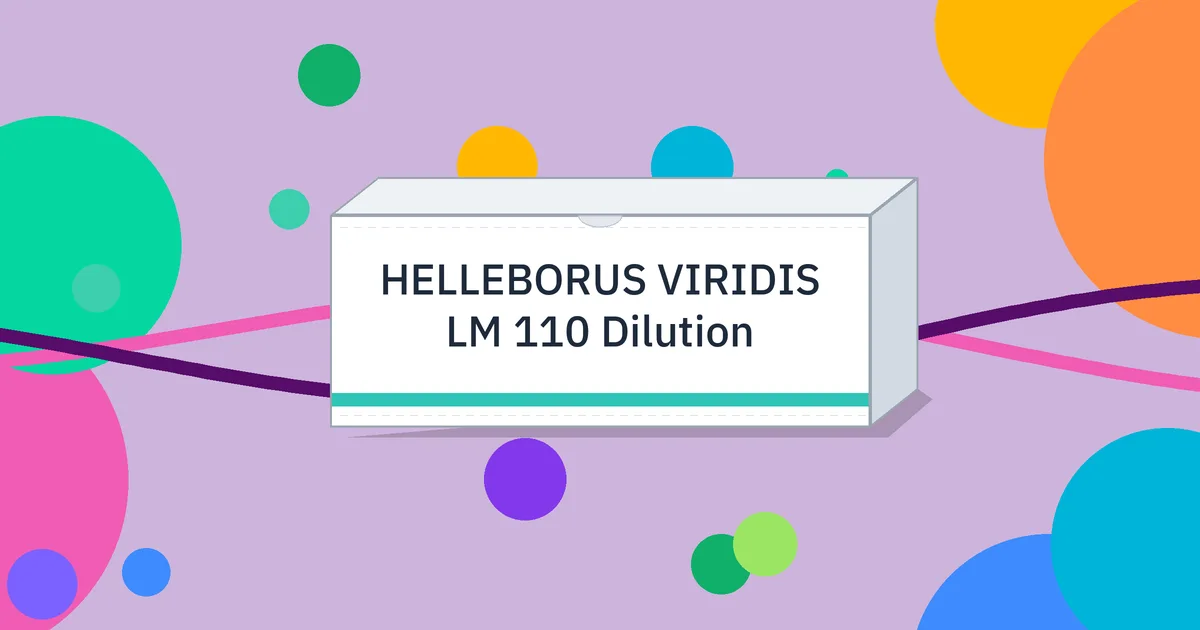 Symbolbild: Packung mit der Aufschrift HELLEBORUS VIRIDIS LM 110 Dilution (PZN 12886925) – Verfügbarkeit und Bezug in Apotheken in Frankfurt am Main