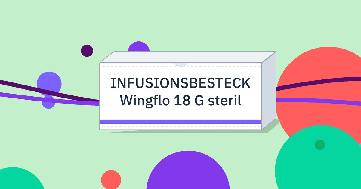 Symbolbild: Packung mit der Aufschrift INFUSIONSBESTECK Wingflo 18 G steril (PZN 06868780) – Verfügbarkeit und Bezug in Apotheken in Frankfurt am Main