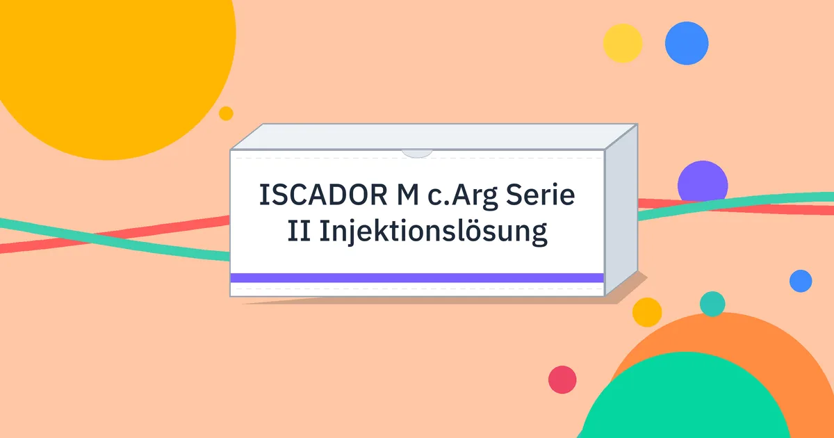 Symbolbild: Packung mit der Aufschrift ISCADOR M c.Arg Serie II Injektionslösung (PZN 09751340) – Verfügbarkeit und Bezug in Apotheken in Frankfurt am Main