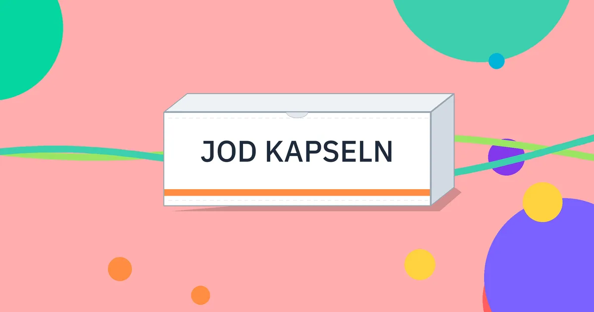 Symbolbild: Packung mit der Aufschrift JOD KAPSELN (PZN 18679050) – Verfügbarkeit und Bezug in Apotheken in Frankfurt am Main