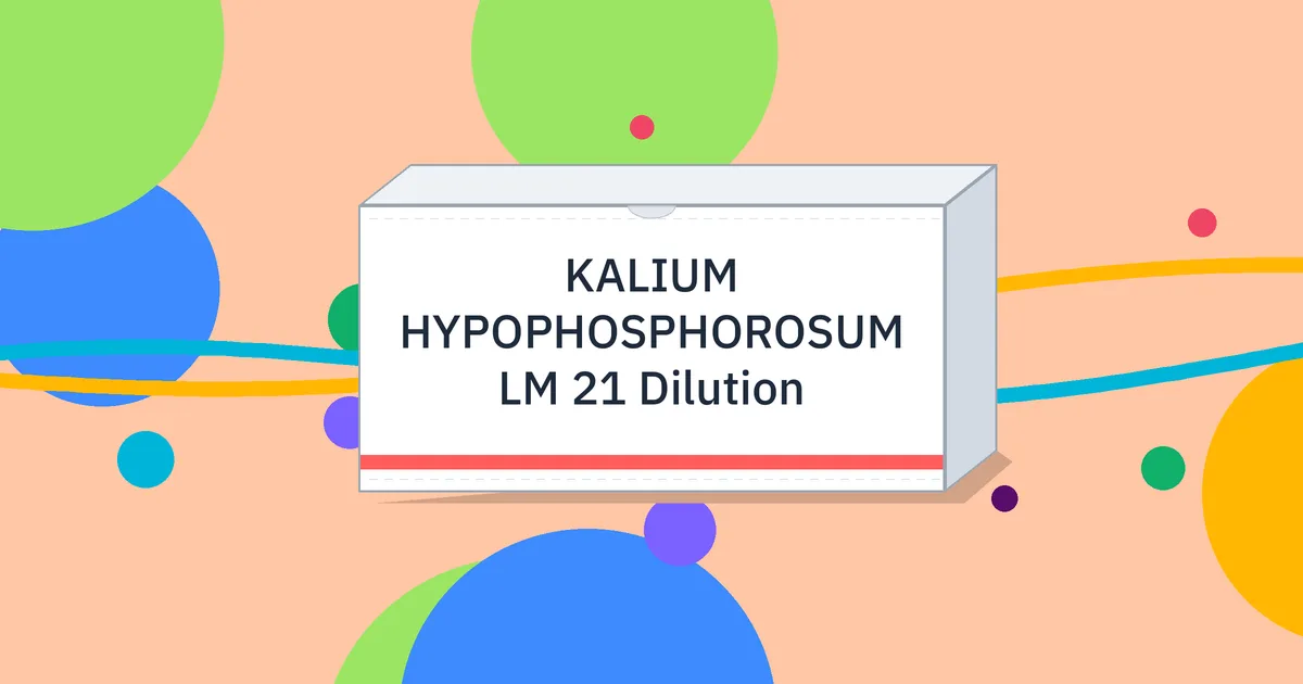 Symbolbild: Packung mit der Aufschrift KALIUM HYPOPHOSPHOROSUM LM 21 Dilution (PZN 12922064) – Verfügbarkeit und Bezug in Apotheken in Frankfurt am Main