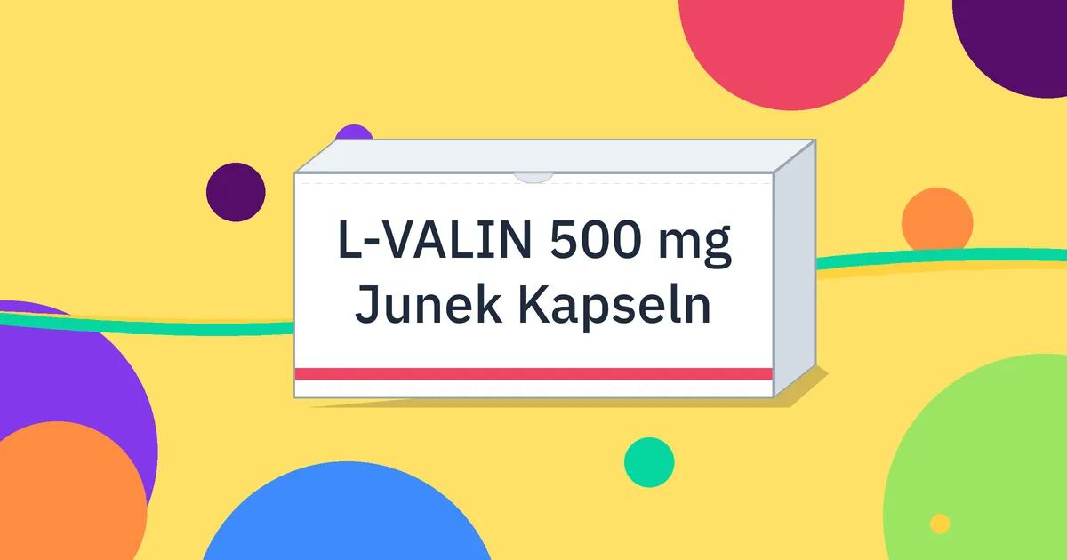 Symbolbild: Packung mit der Aufschrift L-VALIN 500 mg Junek Kapseln (PZN 00135800) – Verfügbarkeit und Bezug in Apotheken in Frankfurt am Main