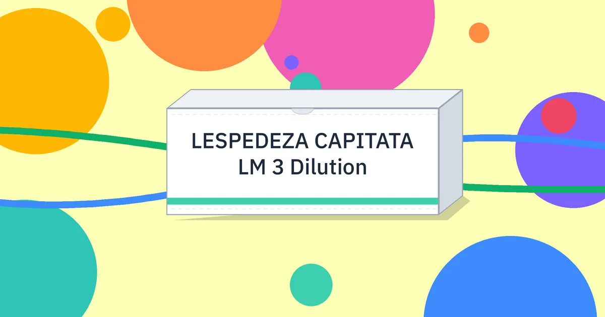 Symbolbild: Packung mit der Aufschrift LESPEDEZA CAPITATA LM 3 Dilution (PZN 13527200) – Verfügbarkeit und Bezug in Apotheken in Frankfurt am Main