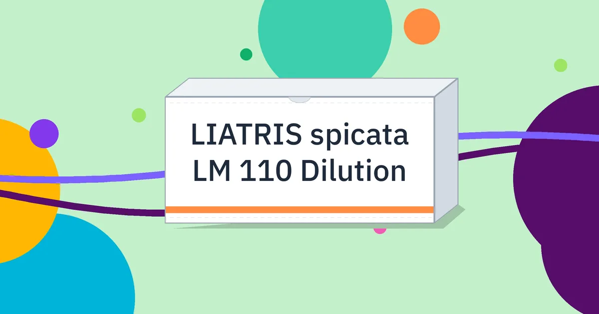 Symbolbild: Packung mit der Aufschrift LIATRIS spicata LM 110 Dilution (PZN 13529009) – Verfügbarkeit und Bezug in Apotheken in Frankfurt am Main