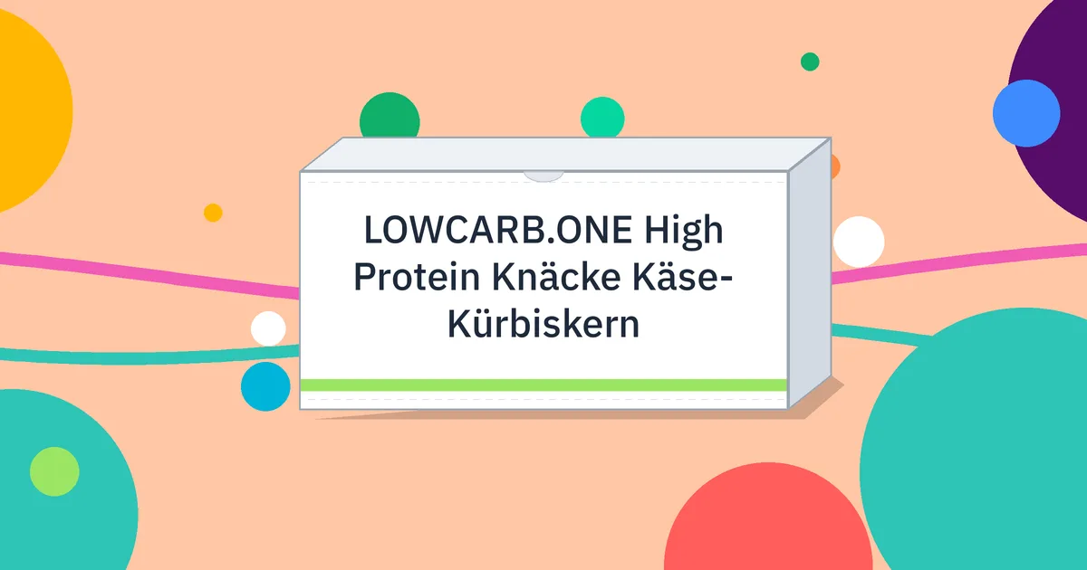 Symbolbild: Packung mit der Aufschrift LOWCARB.ONE High Protein Knäcke Käse-Kürbiskern (PZN 13923798) – Verfügbarkeit und Bezug in Apotheken in Frankfurt am Main