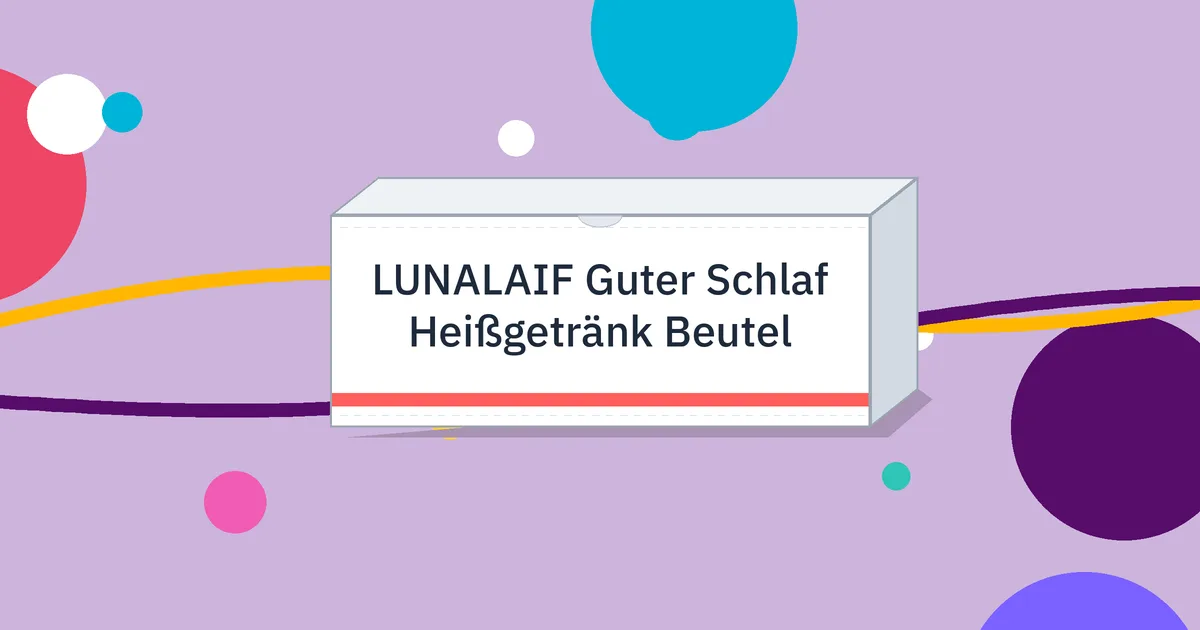 Symbolbild: Packung mit der Aufschrift LUNALAIF Guter Schlaf Heißgetränk Beutel (PZN 17987619) – Verfügbarkeit und Bezug in Apotheken in Frankfurt am Main